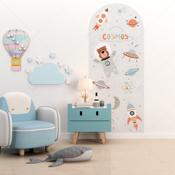 Vinilo Decorativo Osito Cosmonauta Arco Decal – Etnik