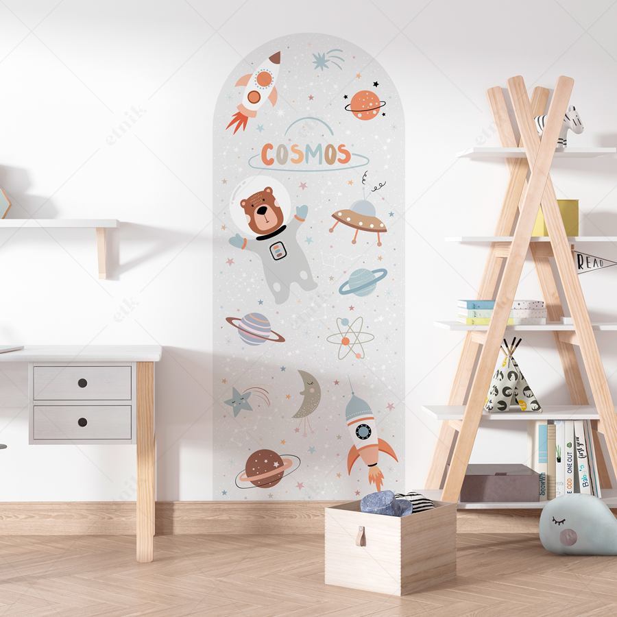Vinilo Decorativo Osito Cosmonauta Arco Decal – Etnik